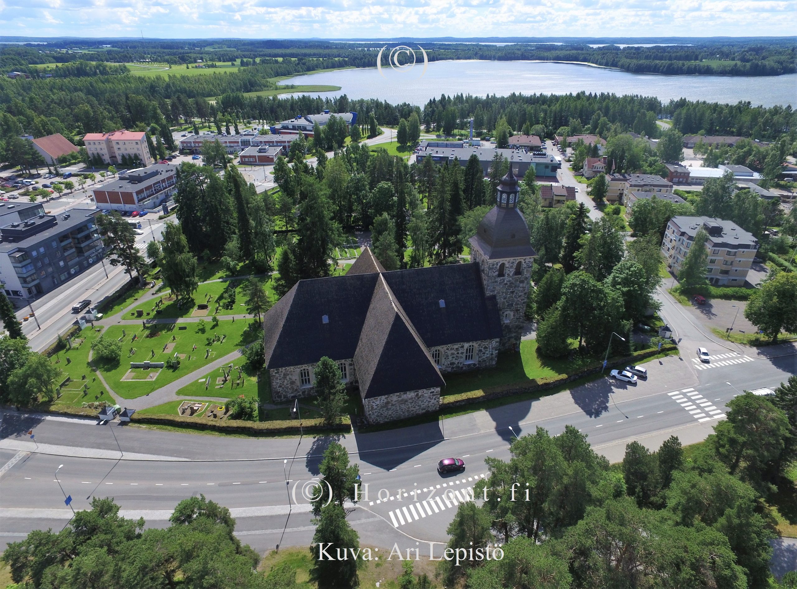 KANGASALAN KIRKKO, kuva nro 4 - Kangasala, 2017 - HORIZONT – Ilmakuvaus